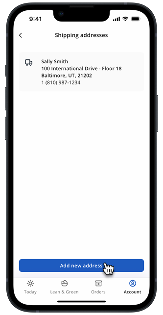How to Add a New Shipping Address