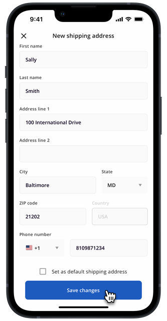 How to Add a New Shipping Address