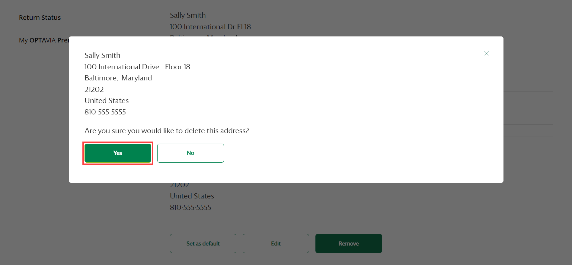 How to Delete Shipping Address